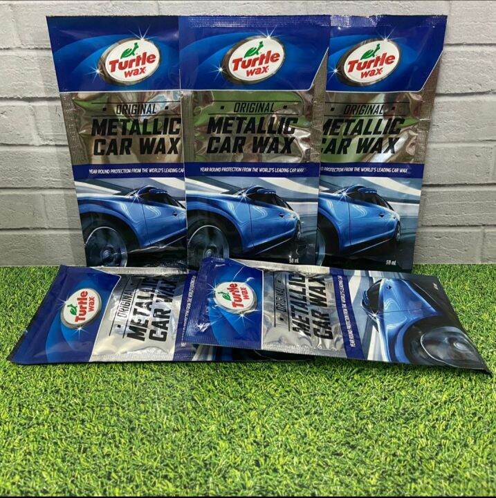 Turtle Wax metallic car wax Sachet 50 ML / Poles body Motor dan Mobil ...