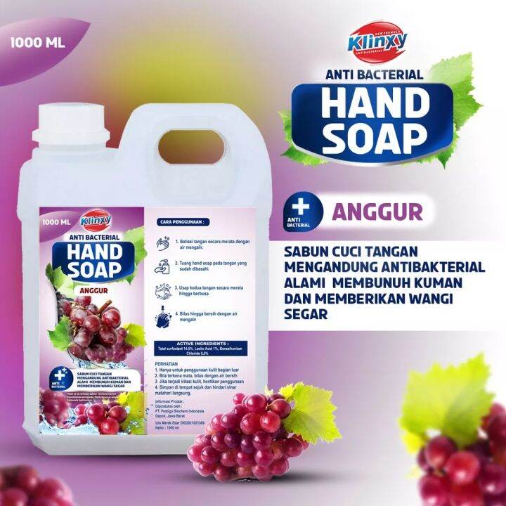 sabun cuci tangan varian anggur 1 liter | Lazada Indonesia