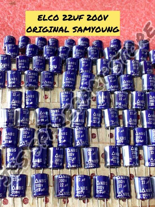 ELCO 22UF 200V ORIGINAL SAMYOUNG | Lazada Indonesia