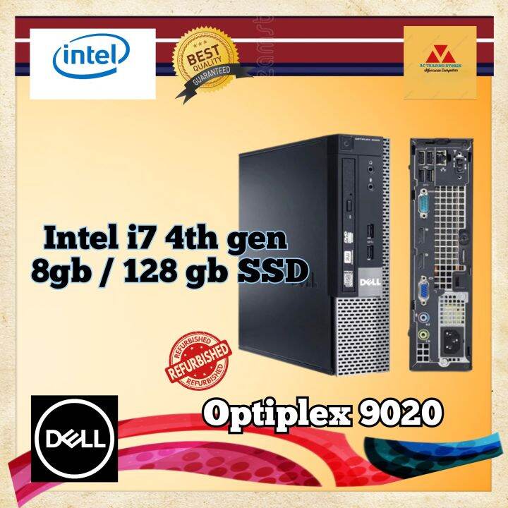 OPTIPLEX 9020 INTEL I7 4TH GEN / 8GB /128 GB SSD / I7 4TH GENERATION / DELL I7 4TH GEN CPU ...