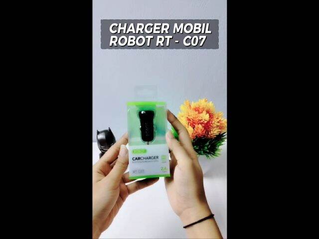 ROBOT RT - C07 Car Charger Casan Mobil Dual Output Free Kabel Micro USB ...