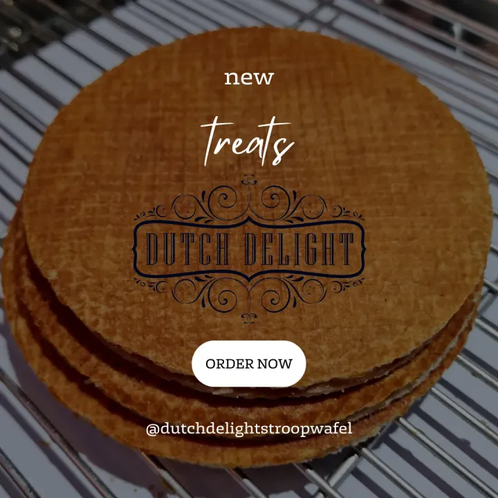 [Original] DUTCH DELIGHT STROOPWAFEL Pack of 2, XL 80grams / Made by ...