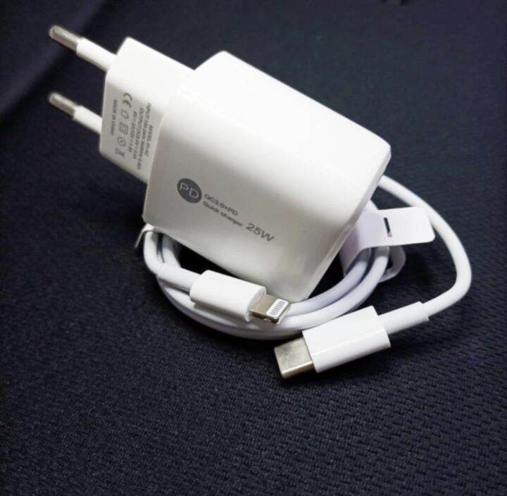 Charger Lightning 14 Pro Max QC3.0 + PD25w USB C to Lightning - Charger Lightning PD25w | Lazada ...