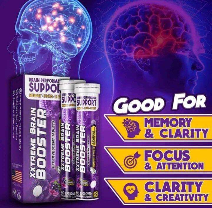 Xxtreme Brain Booster Effervescent Tablets - Best Trending DHA, Brain ...