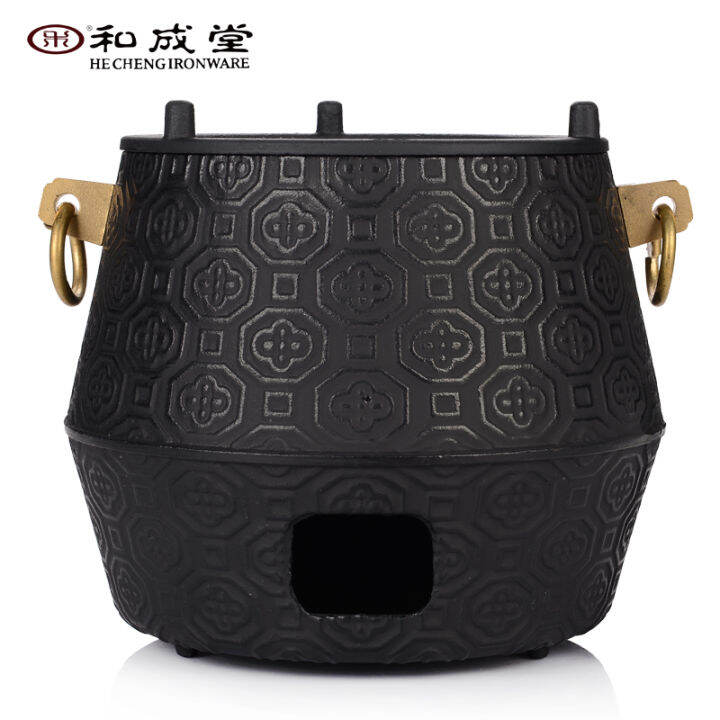 Hechengtang Cast Iron Pot Matching Charcoal Stove Iron Stove Charcoal ...
