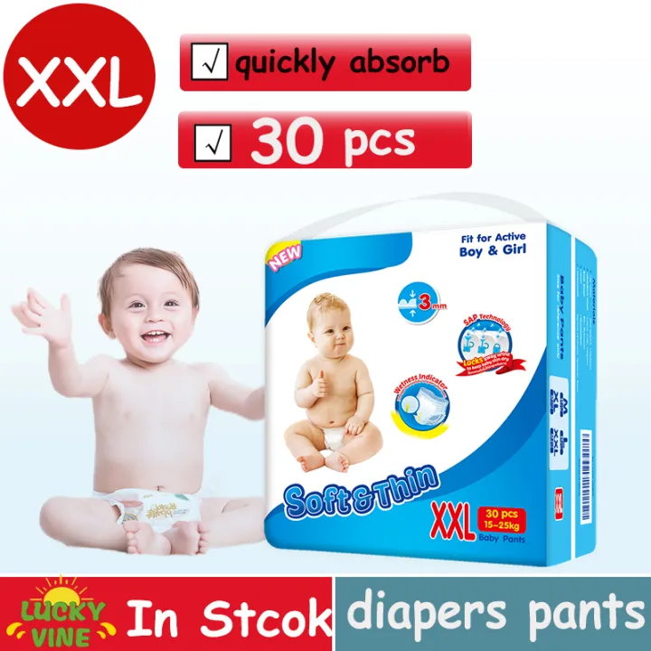 Lucky Vine diaper pants xxl baby diaper pants large disposable diaper ...