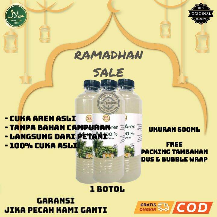 Cuka Aren Asli 100% Original 600 Ml | Lazada Indonesia