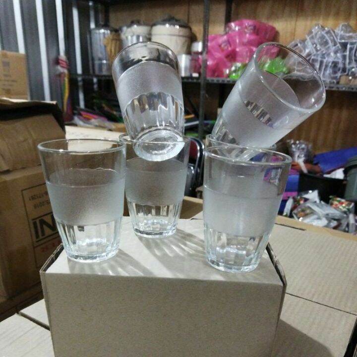 gelas kaca bening gelas kopi Warkop isi 6 pcs | Lazada Indonesia