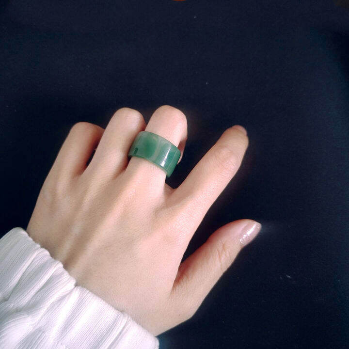 Resin Ring for Women New Japanese and Korean Temperamental Imitation ...