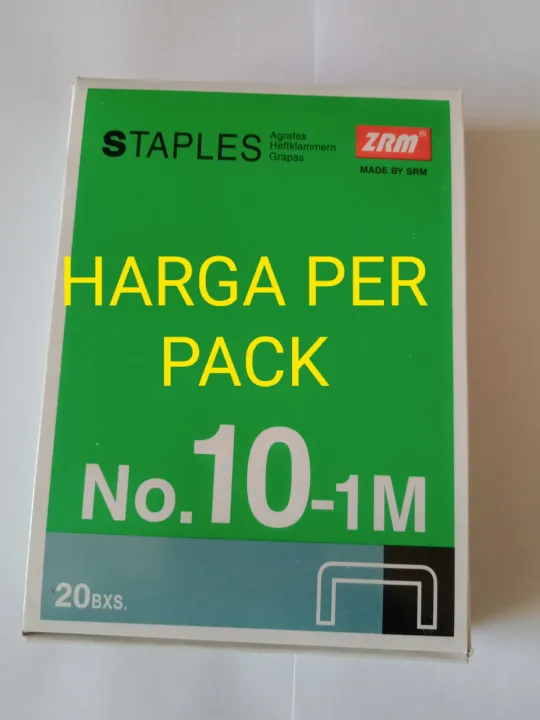 isi stapler no 10 zrm - 1 pak | Lazada Indonesia