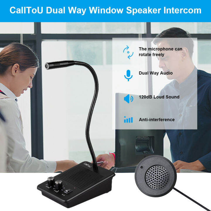 【Malaysia Stock】Calltou Window Intercom System Speaker System Dual Way ...