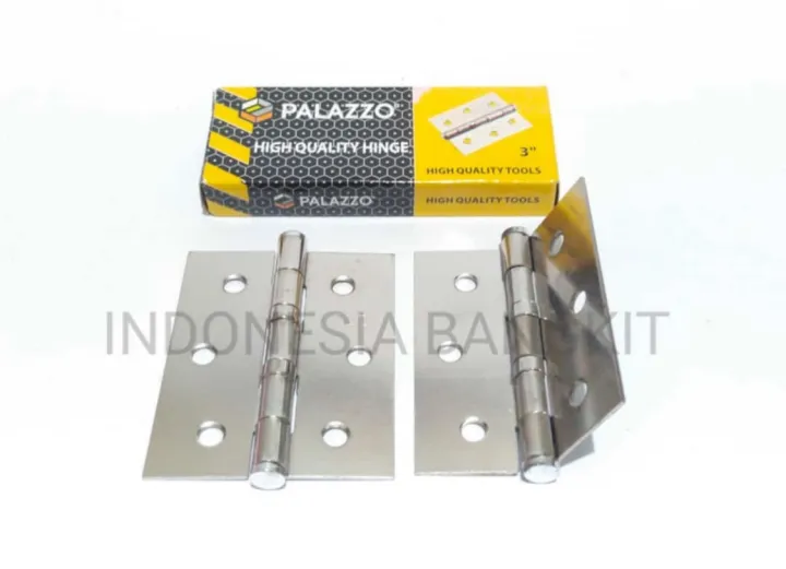 Engsel 3 inc stanlis lumayan tebal engsel jendela stainless engsel ...