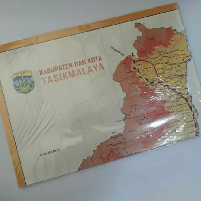 PETA KABUPATEN DAN KOTA TASIK MALAYA LIPAT | Lazada Indonesia