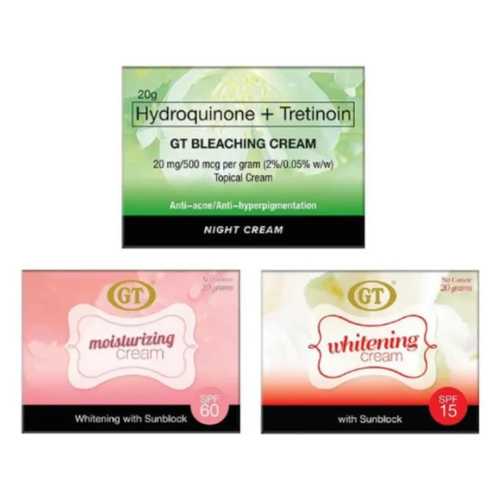 GT Bleaching Soap/Cream, Moisturising Cream/Sunblock | Lazada PH