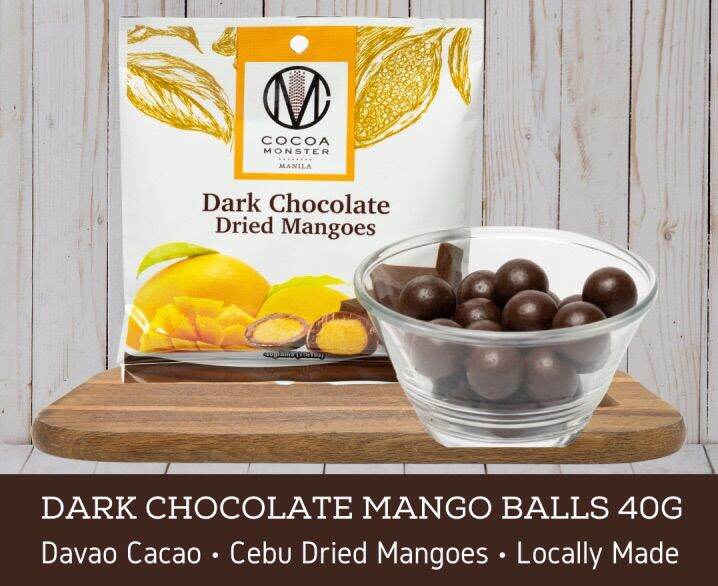Cocoa Monster Dark Chocolate Mango Balls 40g | Lazada PH