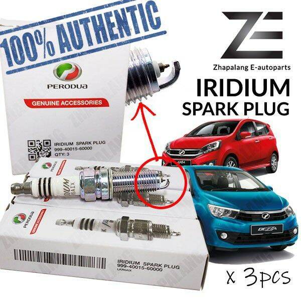 [3pcs]Original Perodua Axia Bezza 1.0 Iridium Spark Plug LKR6AIX 999 ...