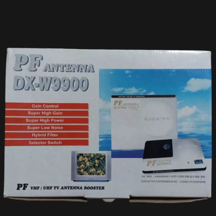 BOOSTER ANTENNA / BUSTER Boster TV PF DX-9900 ORIGINAL/ PENJERNIH SIARAN TV /ALAT PENGUAT SINYAL ...