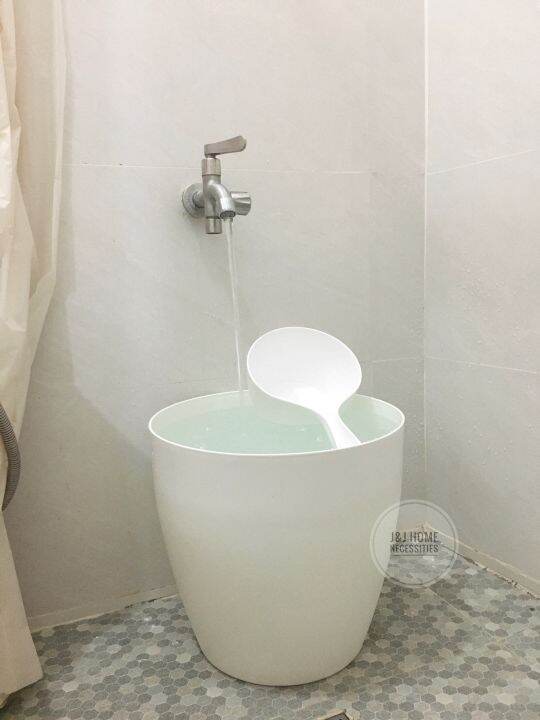 Aesthetic Minimalist All white Timba and Tabo Set Rubberized Plastic ...