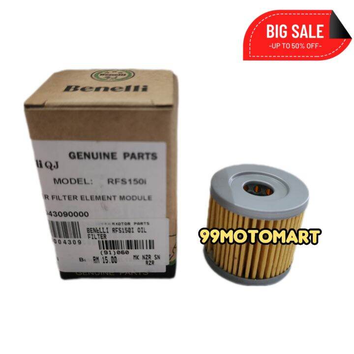 Original Benelli Rfs150i Oil Filter Rfs150 Paper Filter Element Module ...