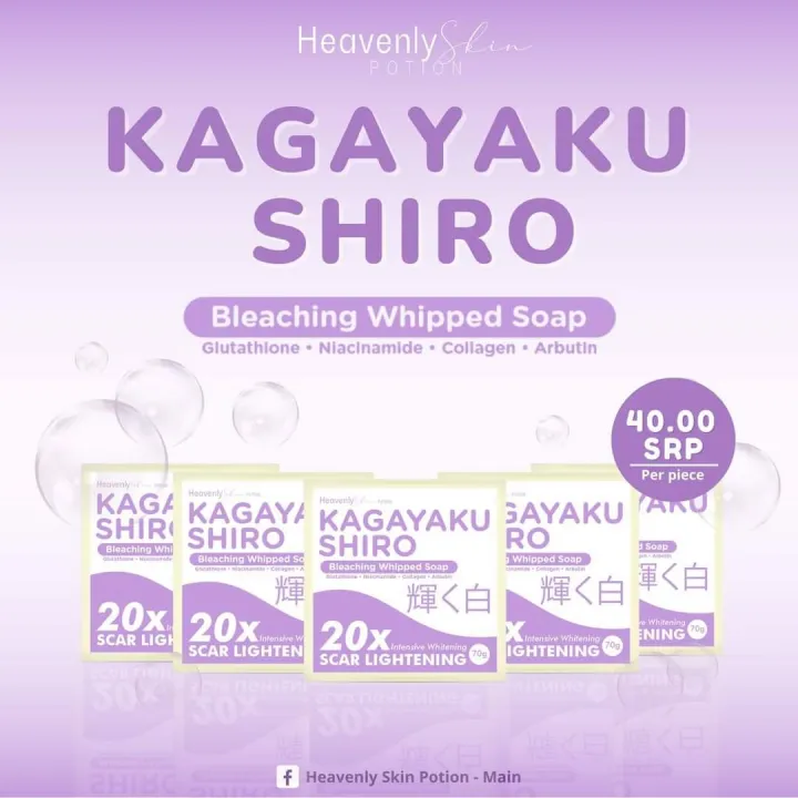 Kagayaku shiro bleaching whipped soap by heavenly skin potion | Lazada PH