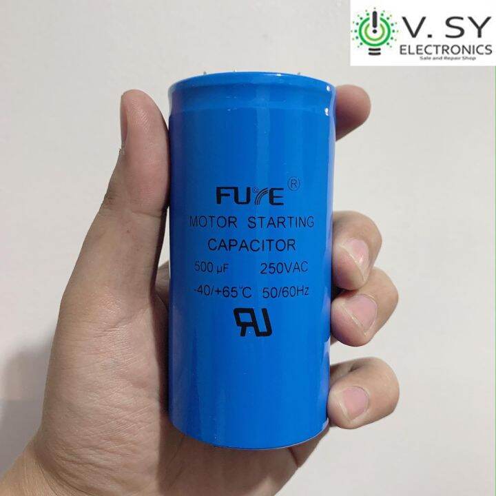 500uF 250V AC Motor Starting Capacitor 50/60Hz 500 uF 250VAC | Lazada PH