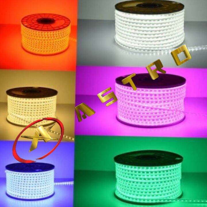 LED Strip Selang 220v AC SMD 5050 IP65 Llampu Hias Neon Flex Waterproof ...