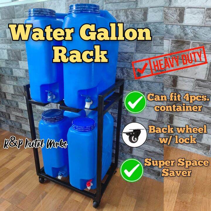 Heavy Duty Water Gallon Rack 2 Layer 4 Containers | Lazada PH
