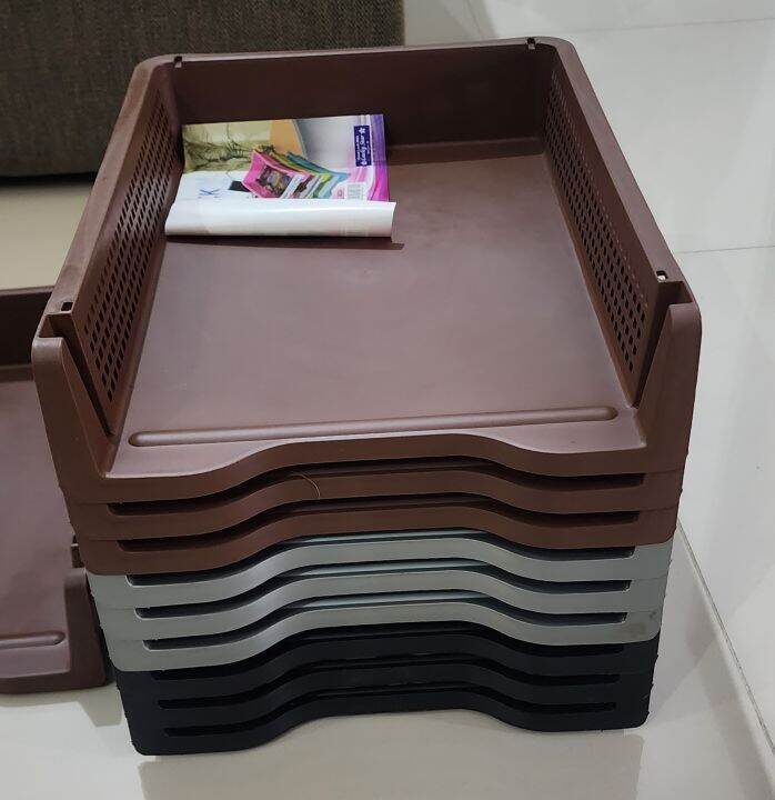 Rak dokumen meja (HARGA PER BIJI) / rak A4 / rak susun / rak plastik ...