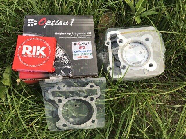 Cylinder block kit set mio i 125 (m3) 59mm | Lazada PH