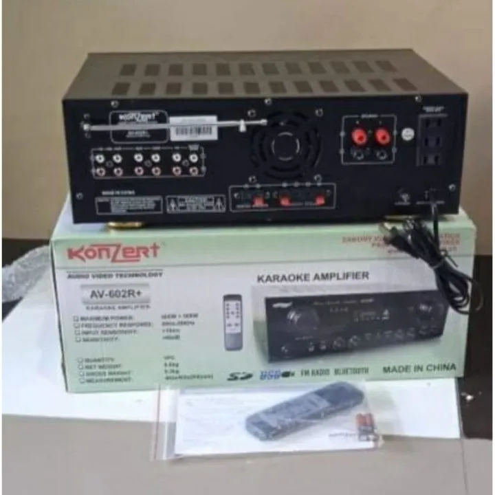 Konzert AV-602R+ Karaoke Amplifier ( 500 watts x 2 ) | Lazada PH