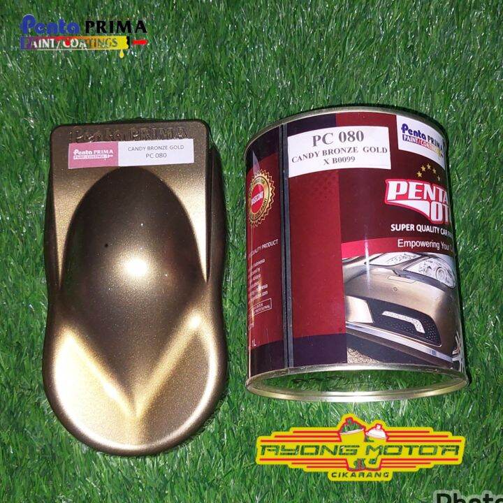 Cat Penta Oto/Cat Duco PU PC 080 Candytone Bronze Gold 1Kg | Lazada Indonesia