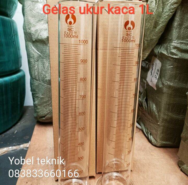 gelas ukur kaca,gelas takar 1liter BOMEX-SPBU//INDUSTRI | Lazada Indonesia
