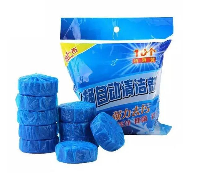 20pcs Automatic Bleach Toilet Bowl Cleaner Stain Remover Blue Tab ...