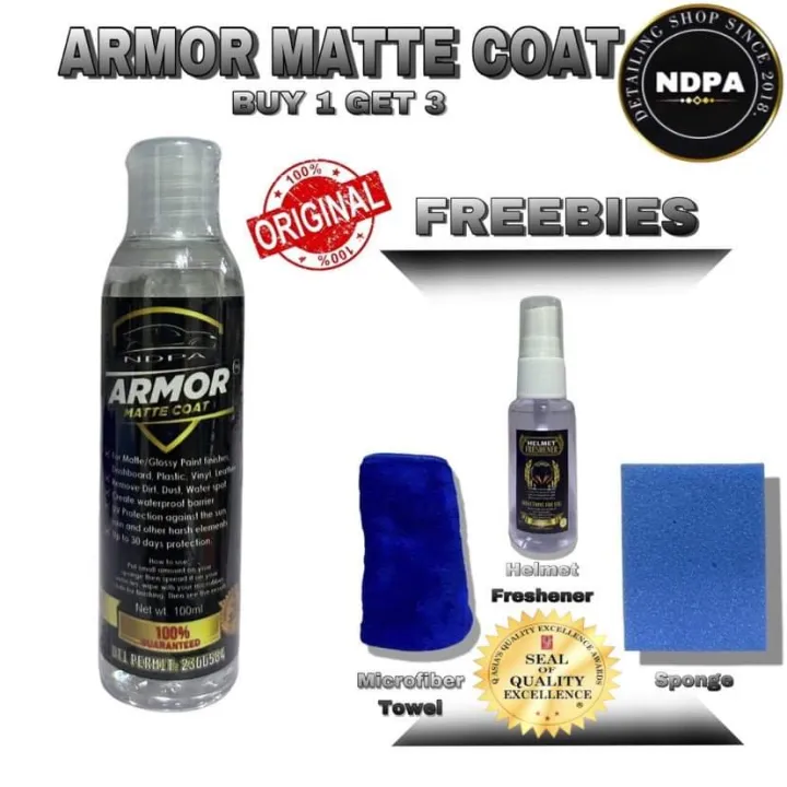 Armor matte coat 100ml with freebies | Lazada PH