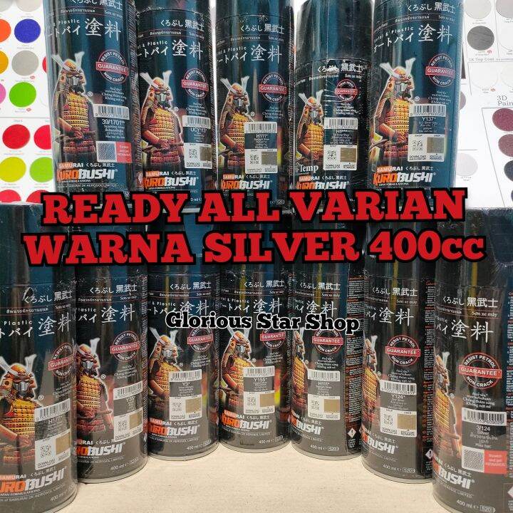 Pilok Pilox Cat Semprot Samurai Paint Ready Semua Varian Warna Silver ...