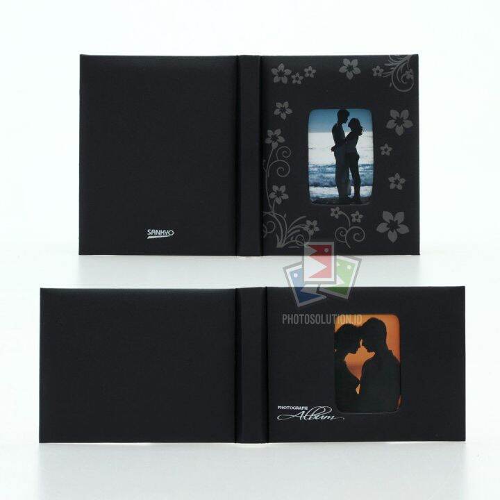 album poto magnetic 4R sankyo isi 10 sheet black // album foto untuk ...
