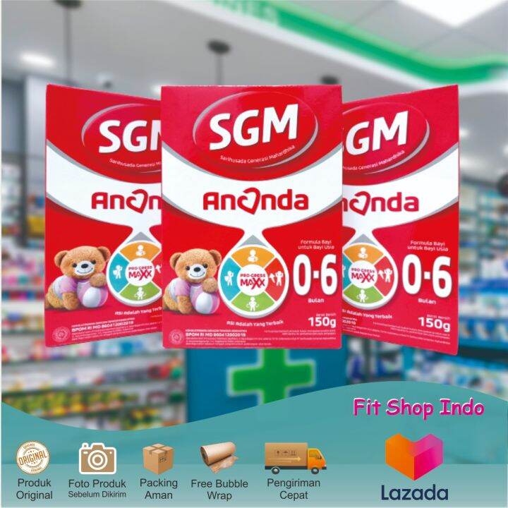 SGM Ananda Susu Formula Bayi 0-6 Bulan 150 gram | Lazada Indonesia