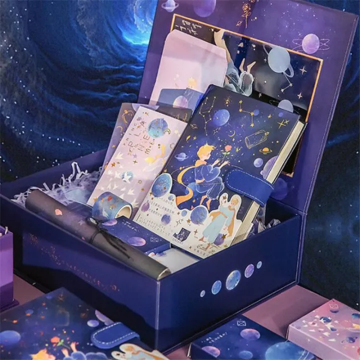 Little Prince Journal Book Set Girl Cute Journal Tool Material Full Set ...