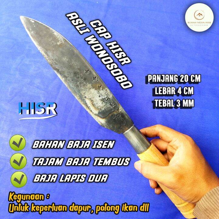Pisau dapur serbaguna baja isen full tembus cap HISR baja lapis 2 ...