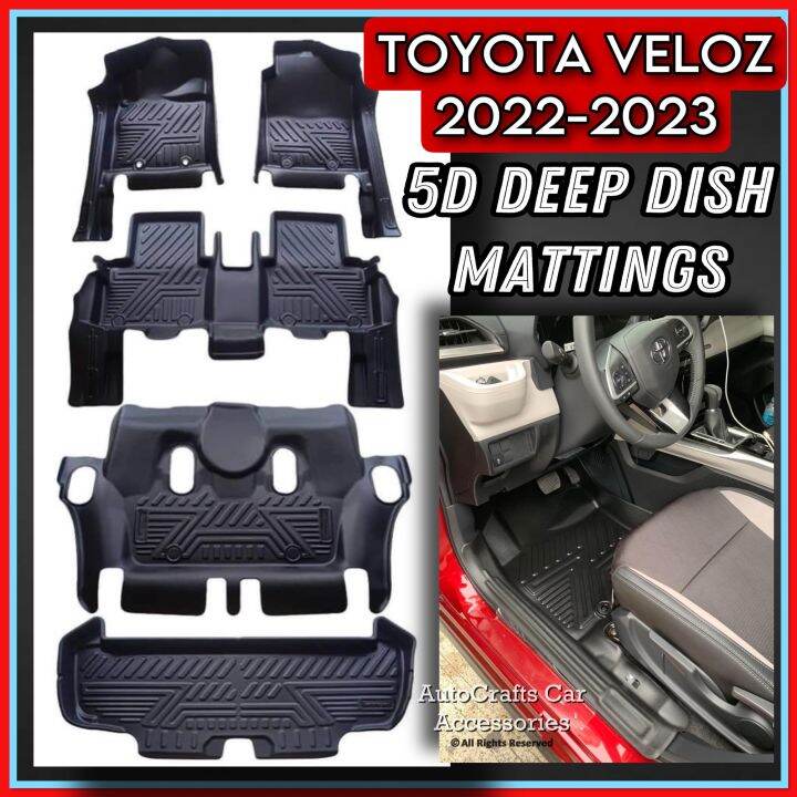 TOYOTA VELOZ 2022-2023 5D EXTENDED DEEP DISH MATTING (Veloz 2022 2023 ...