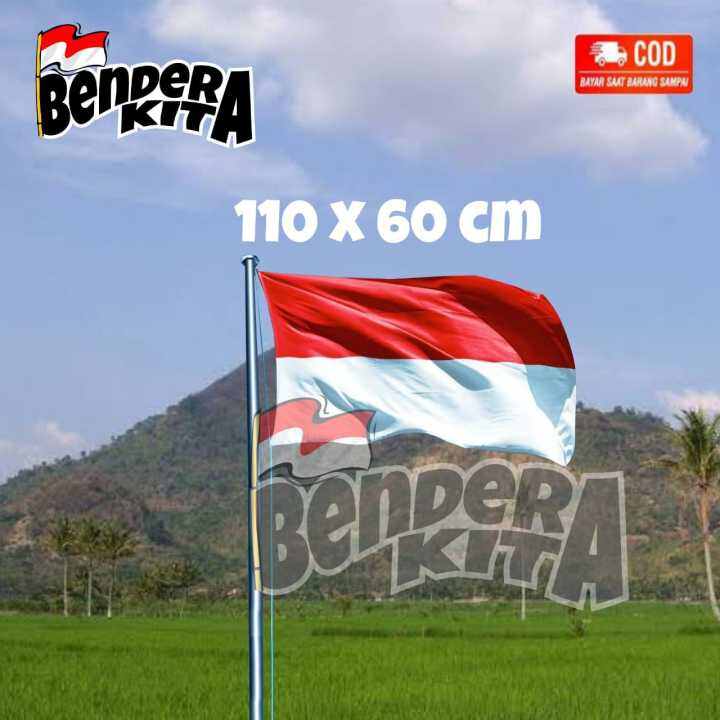 bendera merah putih ukuran sedang 110 x 60 cm | Lazada Indonesia