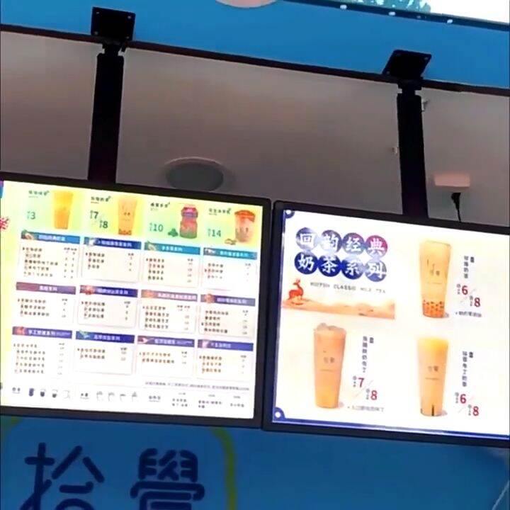 LED Menu Board Light Box Hanging Menu Board Display Led Coffee Shop For ...