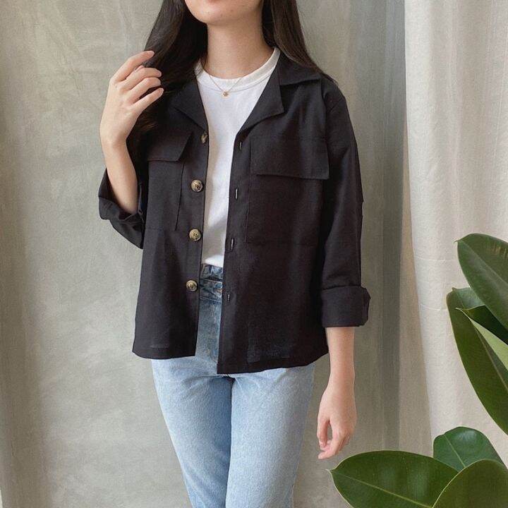 OUTER LINEN - KEMEJA LINEN | Lazada Indonesia