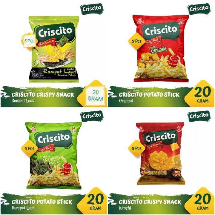 Criscito Crispy Snack isi 5 Pcs x 20 gram | Lazada Indonesia