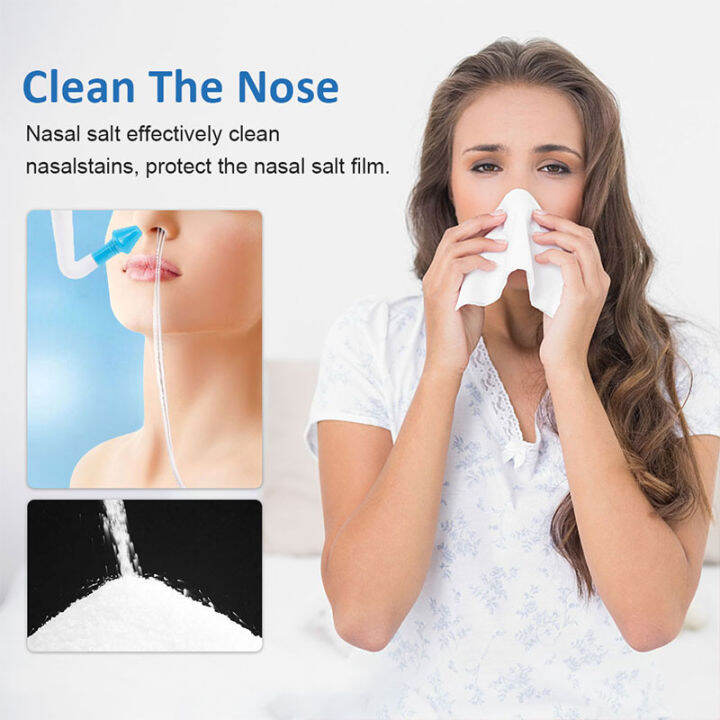 Nose Antibacterial Powder Washing Salt Nose Rinsing Bottle Irrigater ...