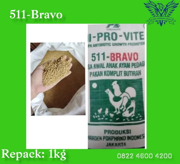 Repack Pakan Ayam 511 Bravo Ukuran 1kg | Lazada Indonesia