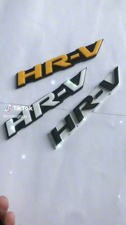 VARIASI EMBLEM MOBIL ESKTERIOR TULISAN 3 DIMENSI HR-V TIMBUL TERBARU ...
