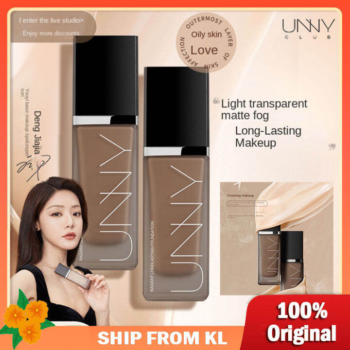 Unny Makeup Liquid Foundation Concealer Concealing Pores for a Long Time Oil Skin and Mixed Oil ...