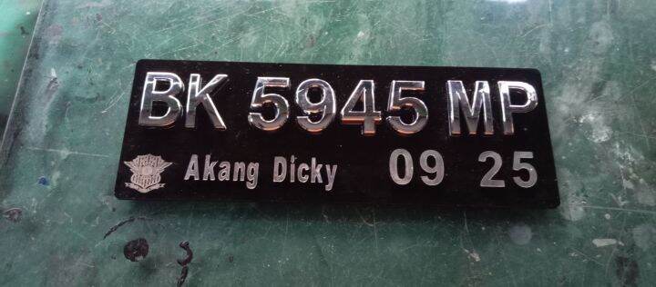 Plat Motor || nopol motor || SETENGAH PASANG || angka plat motor ...