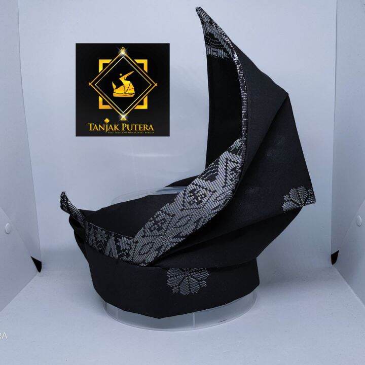 Tanjak Songket Bunga Tabur Hitam Silver Dewasa | Lazada